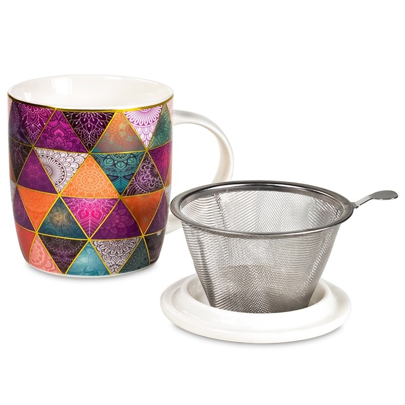 Mug infuseur patchwork – Boutique en ligne Arom'Aix