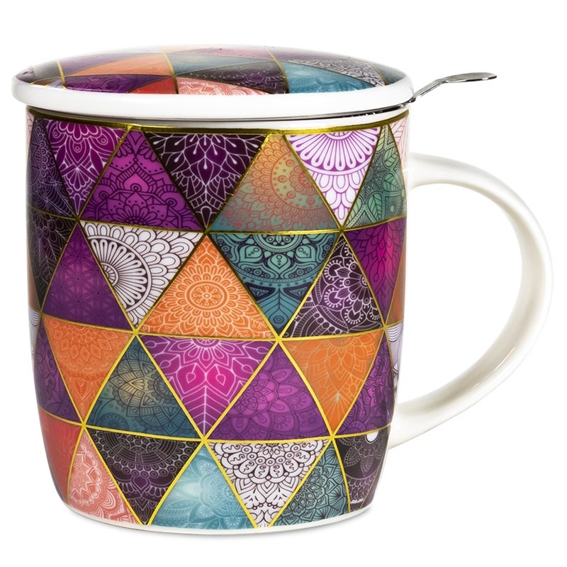 Mug infuseur patchwork – Boutique en ligne Arom'Aix